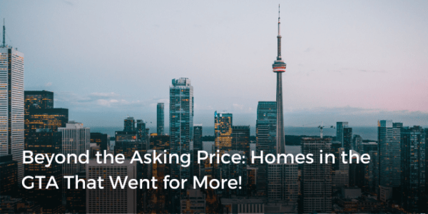 Homes Sold Above Asking in the GTA This January